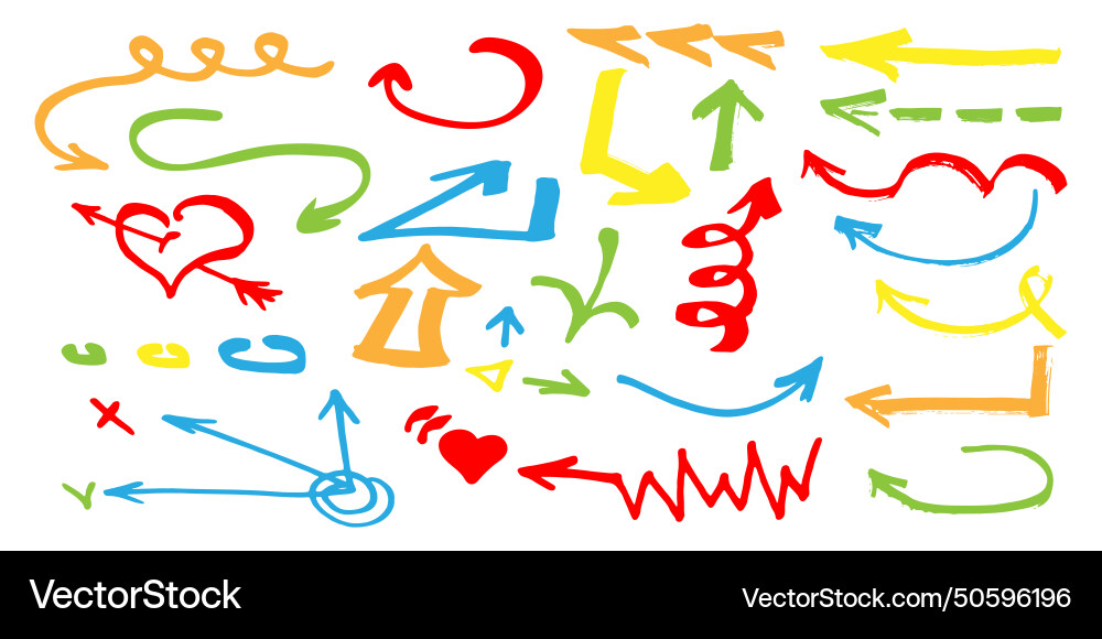 Elements for note-taking highlighting Royalty Free Vector