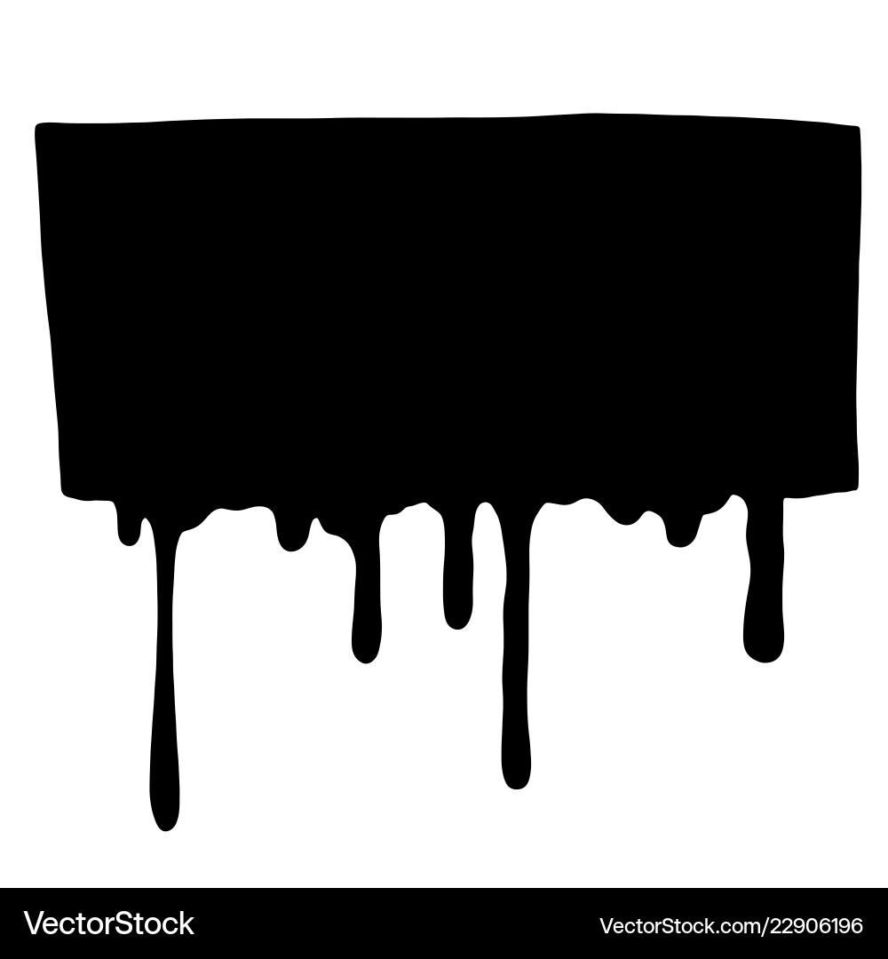 Hand drawn silhouette of water splash Royalty Free Vector