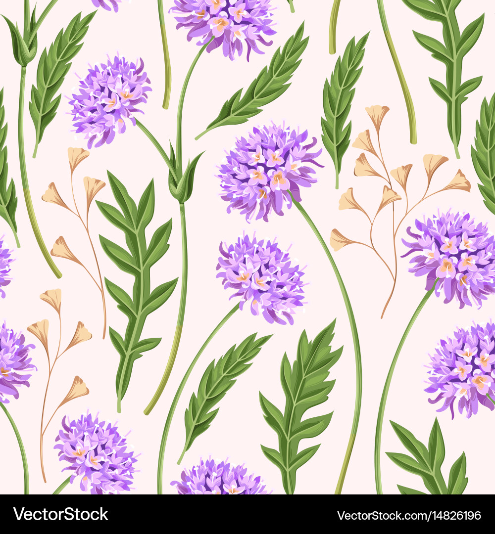 Meadow Floral Pattern Royalty Free Vector Image
