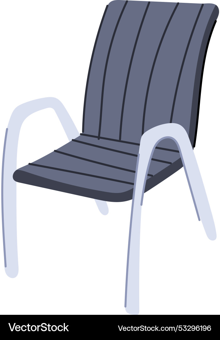 Sunbathing deck chair cartoon Royalty Free Vector Image