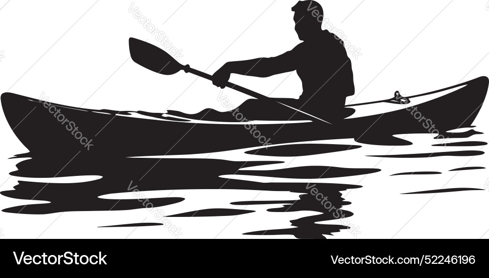 Whitewater whisperer icon in stylish black Vector Image