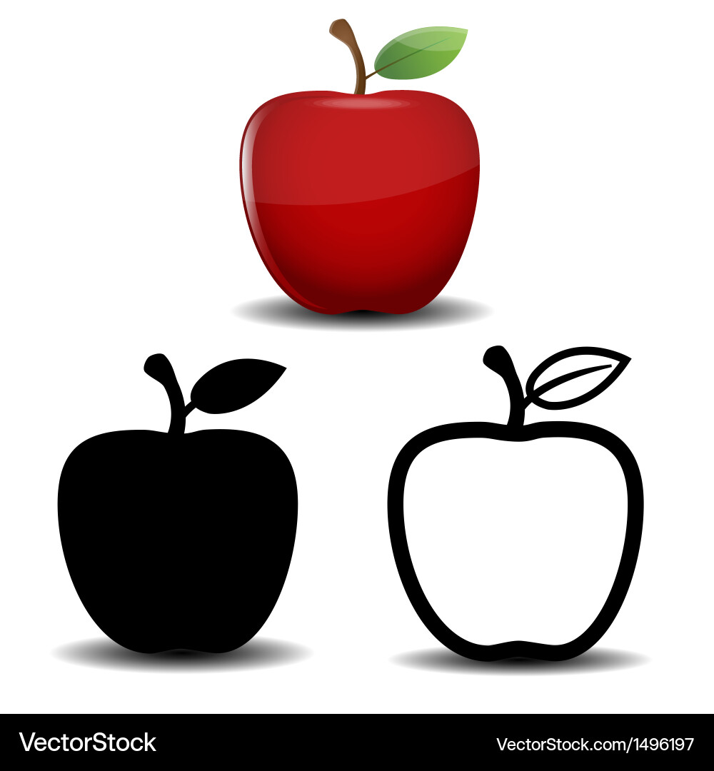 Apple Royalty Free Vector Image - VectorStock