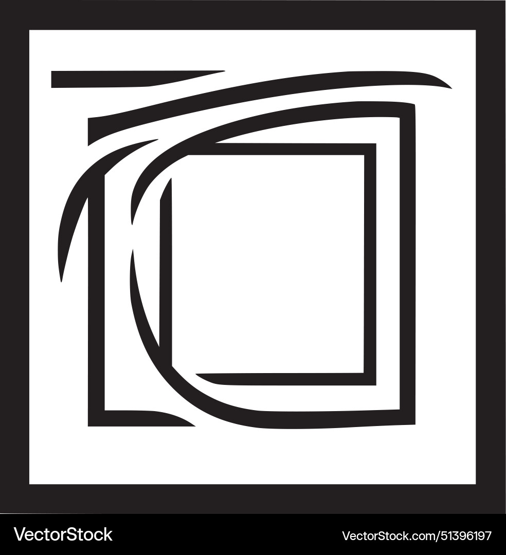 Photo frame - black and white Royalty Free Vector Image