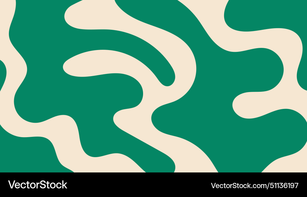 Simple liquid abstract background with green Vector Image