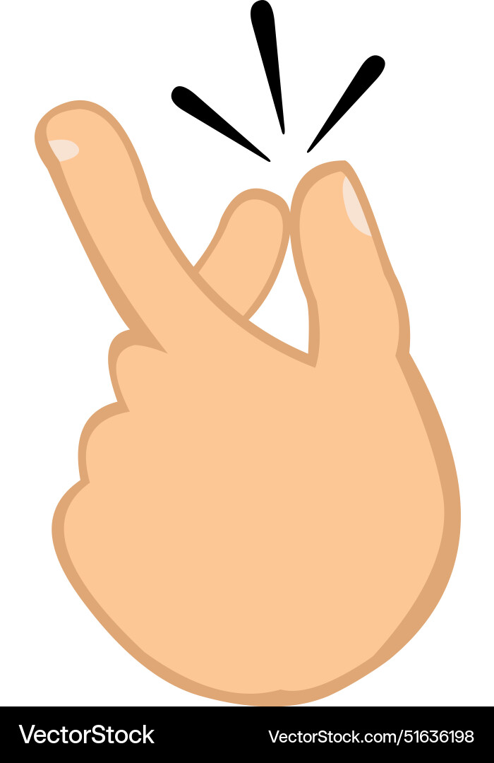 Hand fingers snapping Royalty Free Vector Image