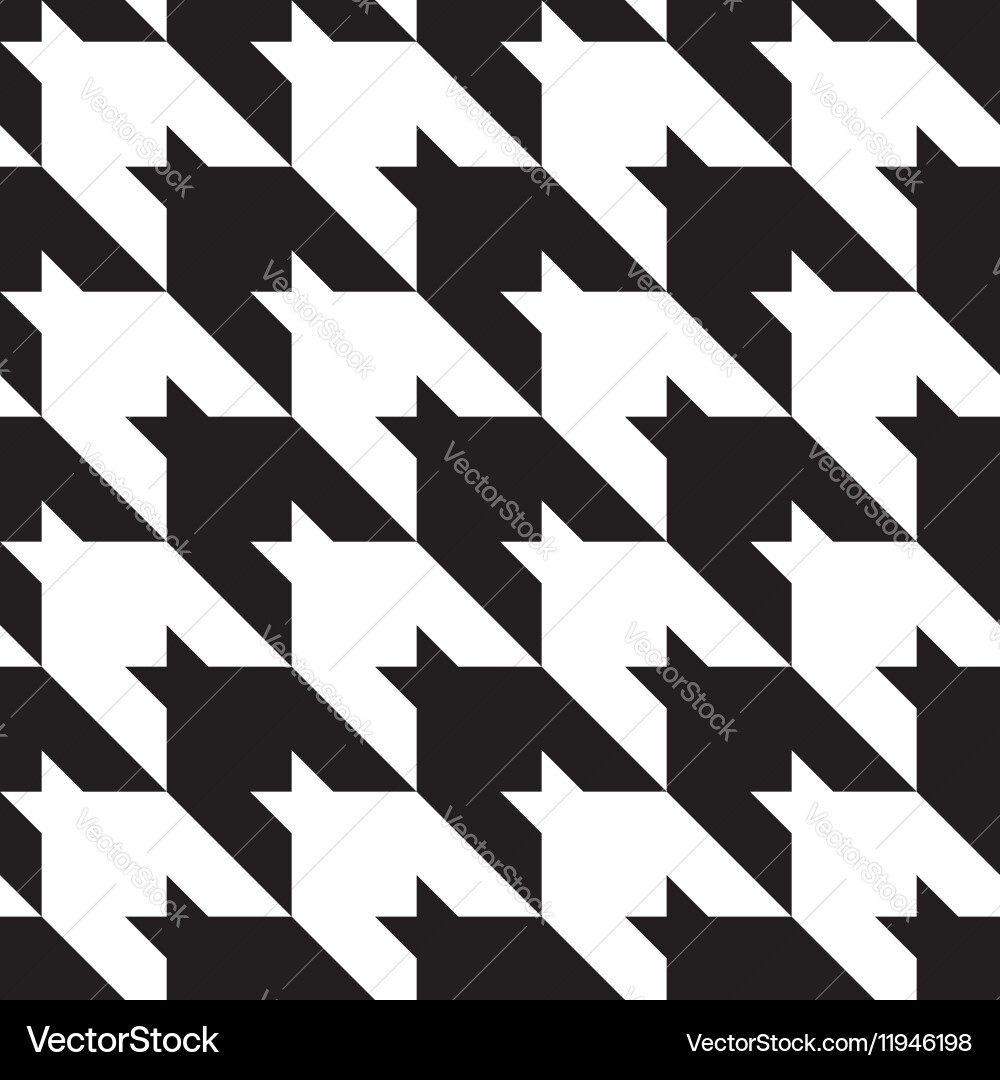 Houndstooth pattern Royalty Free Vector Image - VectorStock