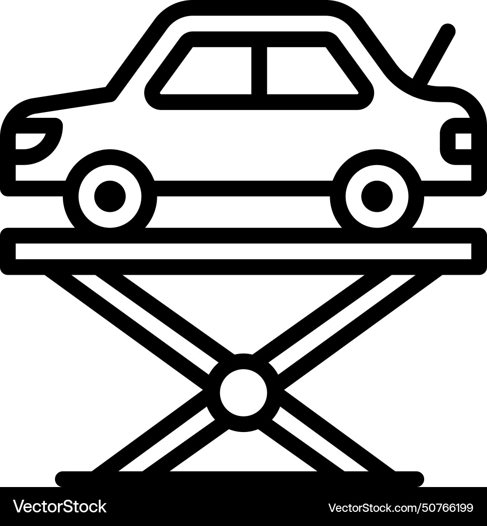Car lift icon Royalty Free Vector Image - VectorStock