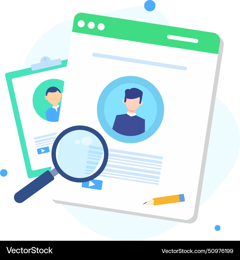 Personal info data user or profile card details Vector Image