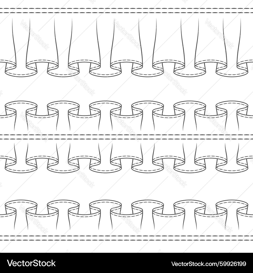 Ruffled Fabric Pattern - Seamless – Royalty-Free Vector | VectorStock