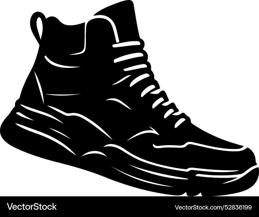 Shoe shapes silhouette pack 3 Royalty Free Vector Image