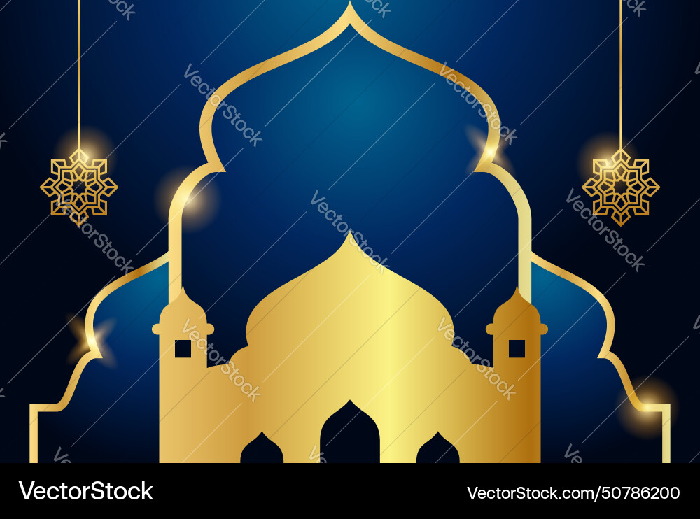Islamic background design collection Royalty Free Vector