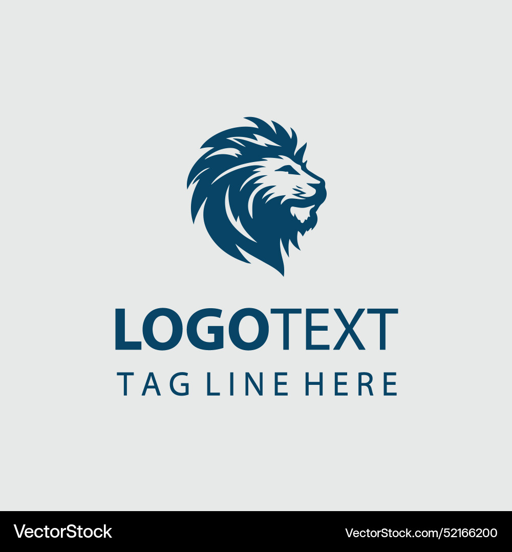 Roaring lion logo Royalty Free Vector Image - VectorStock