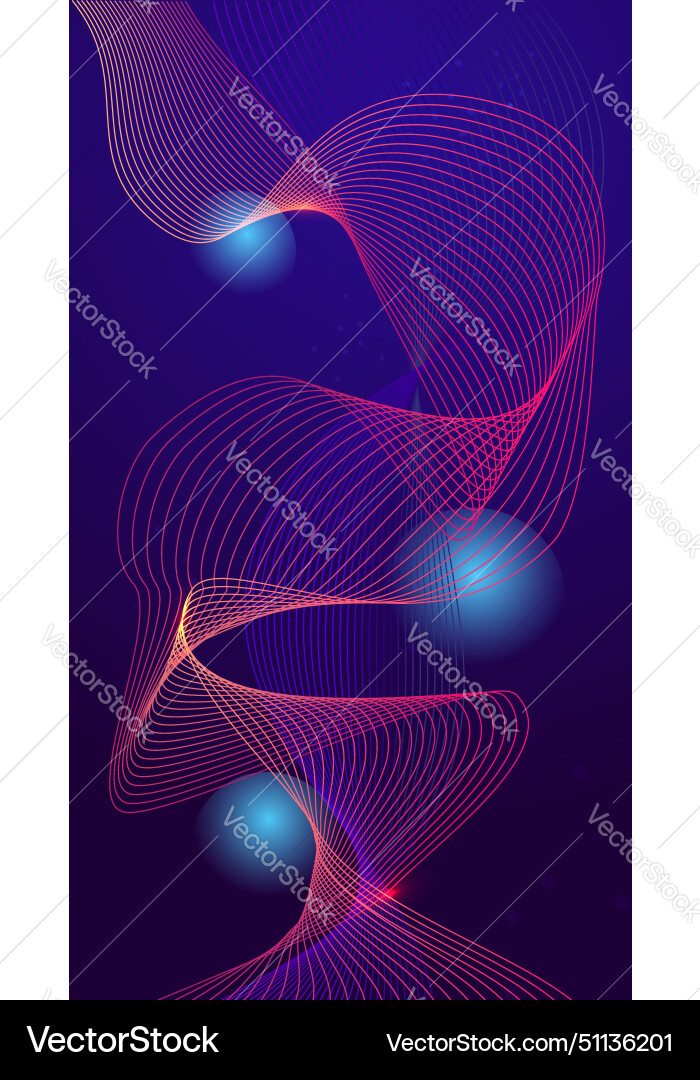 Abstract dark blue background with lines Vector Image