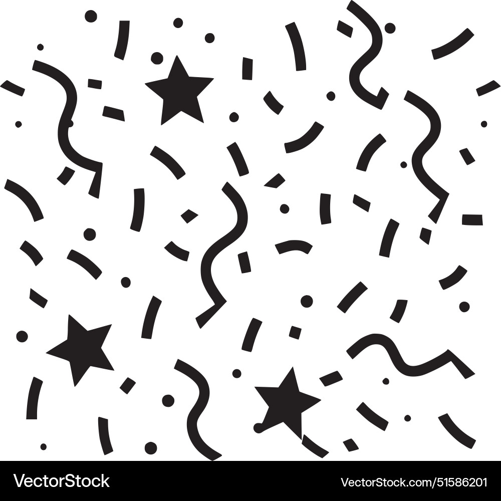 Confetti icons Royalty Free Vector Image - VectorStock