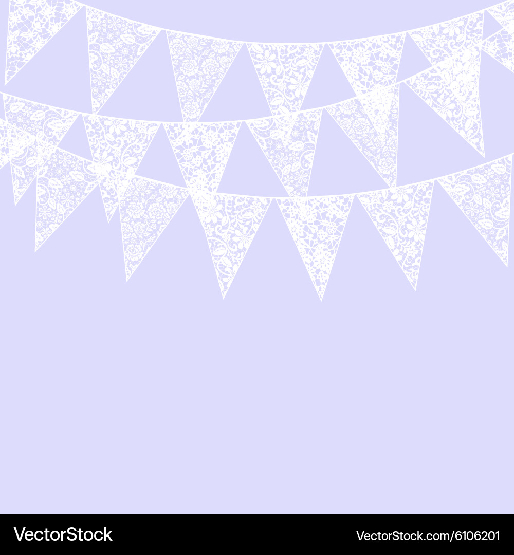 Lace bunting Royalty Free Vector Image - VectorStock