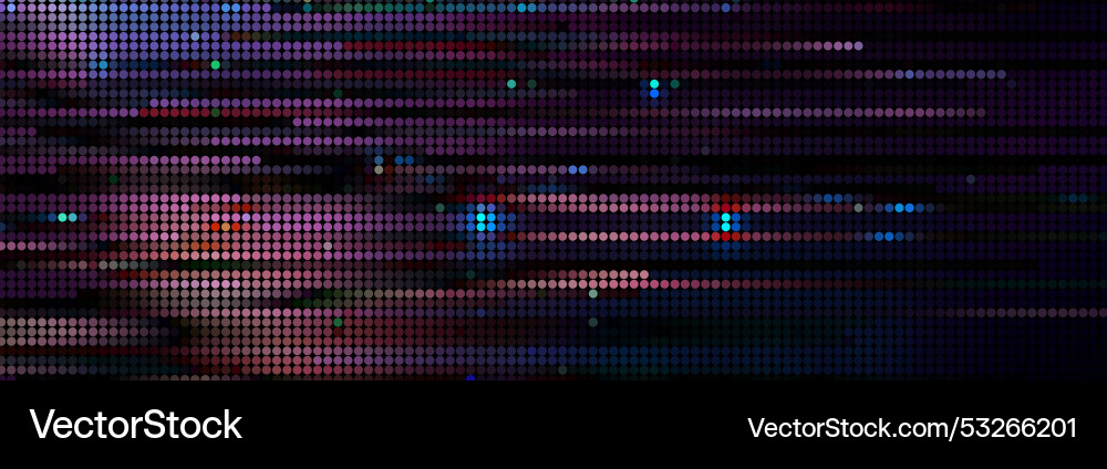 Trendy glitch pattern on dark background abstract Vector Image