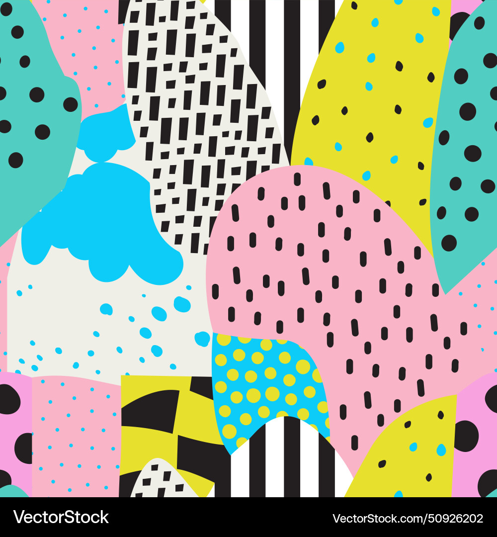 Colorful abstract geometric seamless pattern Vector Image