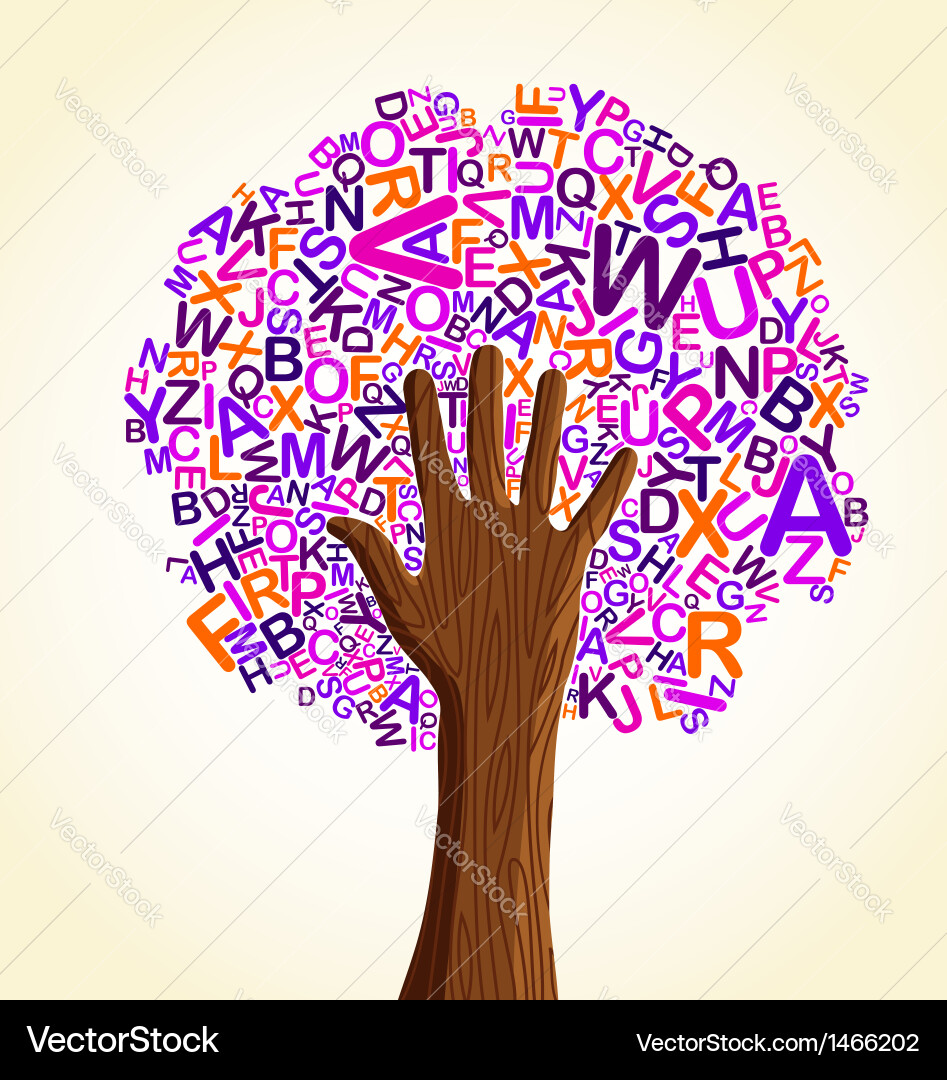 School education concept tree Royalty Free Vector Image
