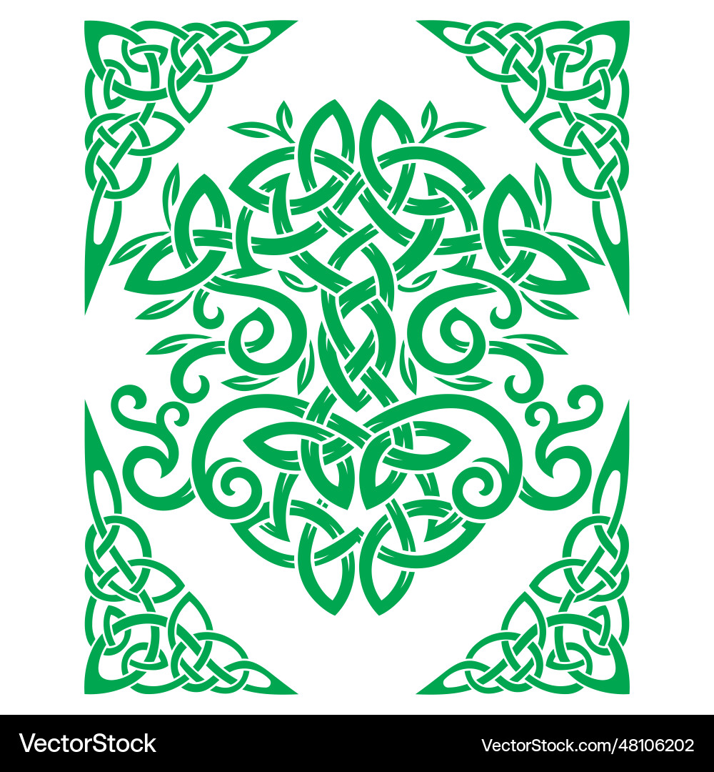 Wikinger Design Weltbaum von skandinavischen Vektorbild