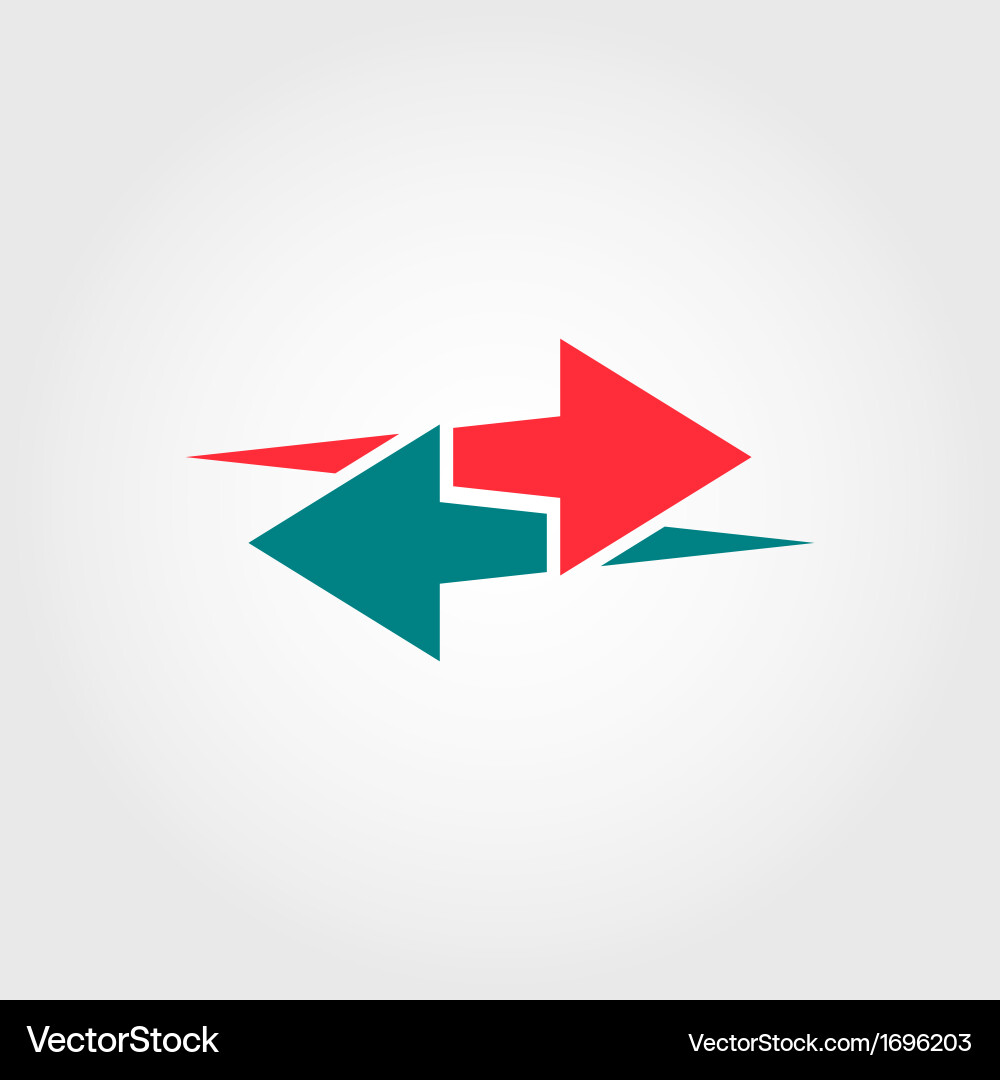 Arrows logo template Royalty Free Vector Image
