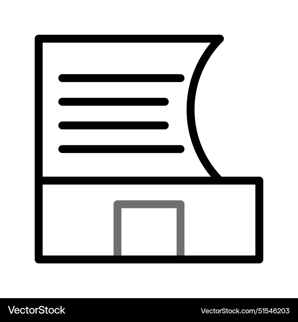 Building icon duocolor grey black Royalty Free Vector Image