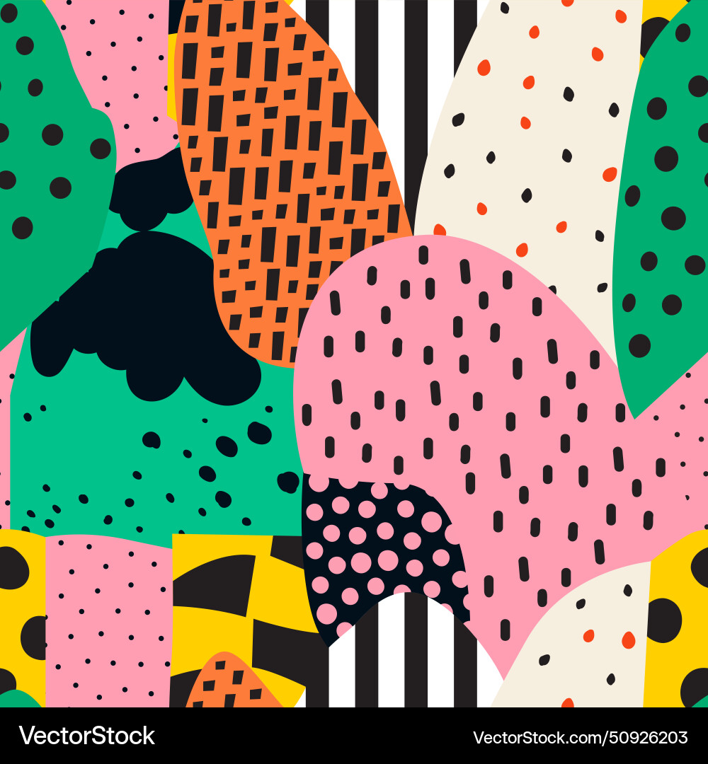 Colorful abstract geometric seamless pattern Vector Image