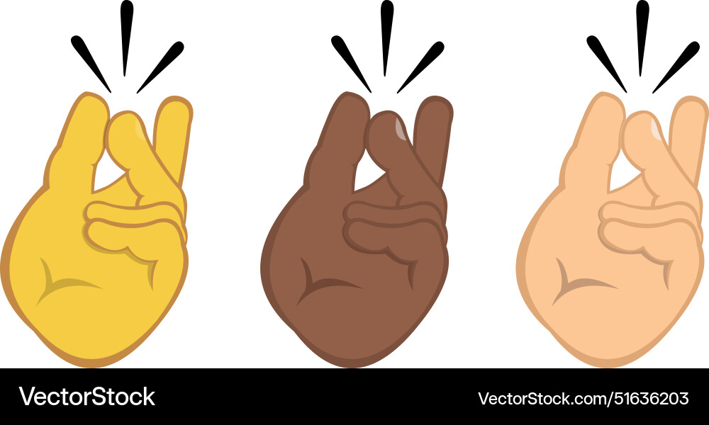 Hands fingers snapping Royalty Free Vector Image