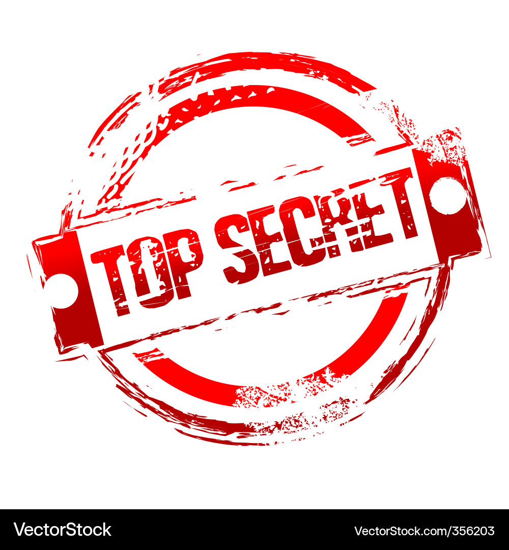 Top secret stamp Royalty Free Vector Image - VectorStock