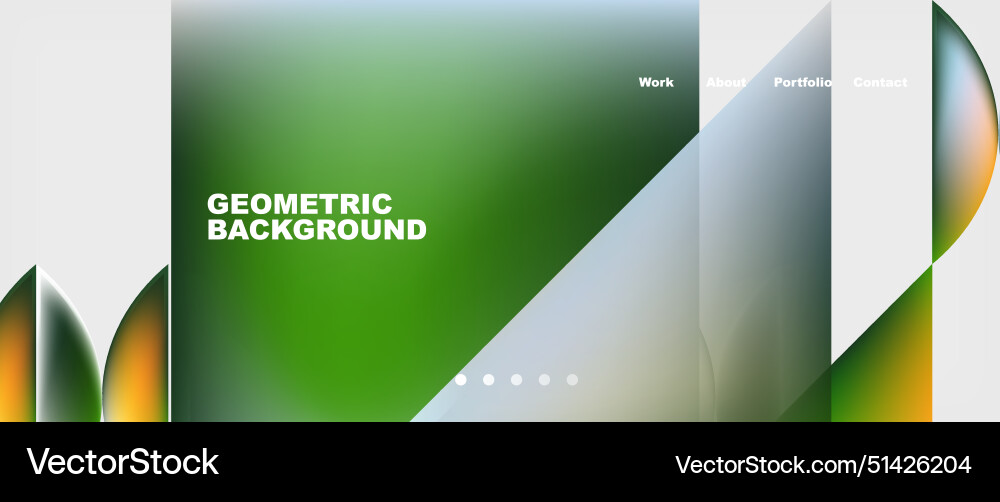 Abstract geometric shapes web design page Vector Image
