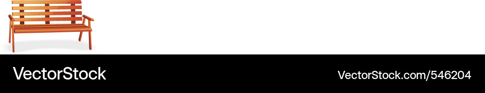 Bench Royalty Free Vector Image - VectorStock