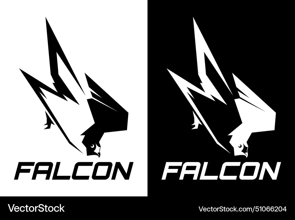 Falcon logo brand design Royalty Free Vector Image