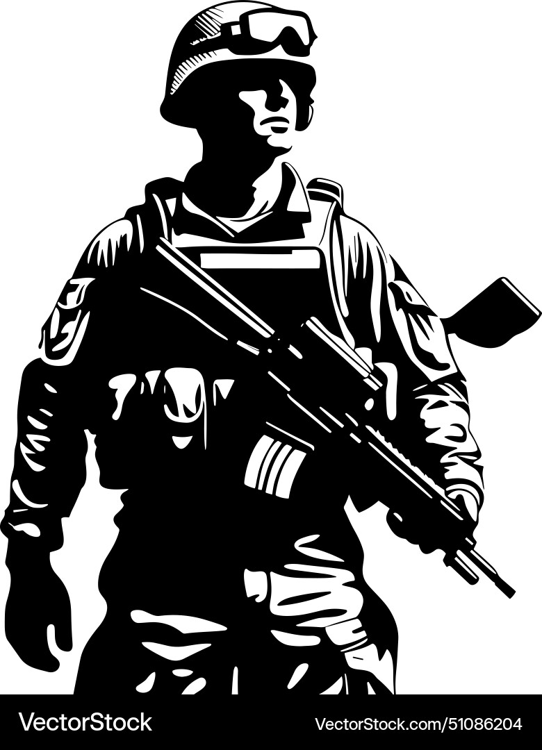 Military sketch art Royalty Free Vector Image - VectorStock