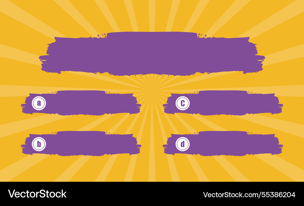 Question and answers modern style template Vector Image
