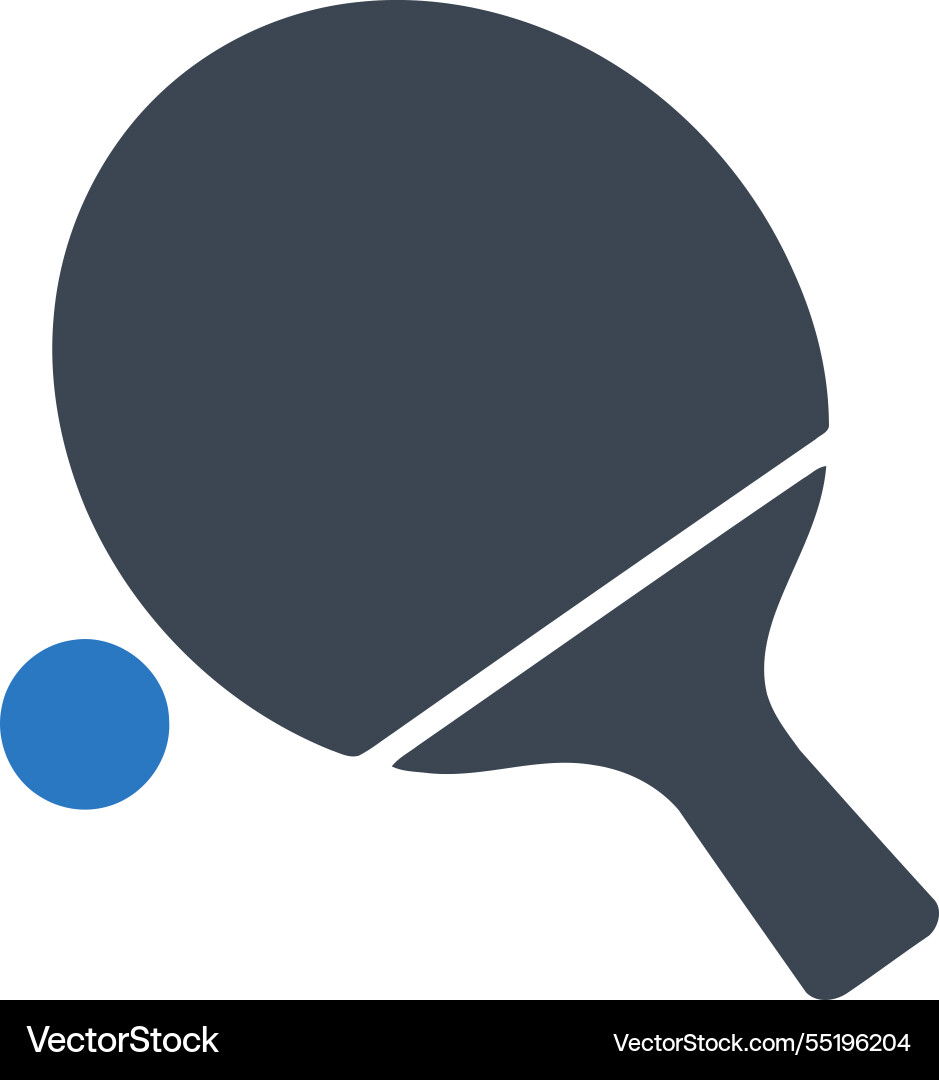 Table tennis paddle icon Royalty Free Vector Image