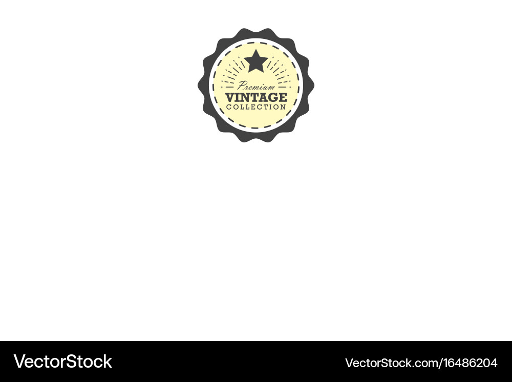 Vintage label design template for you logo Vector Image