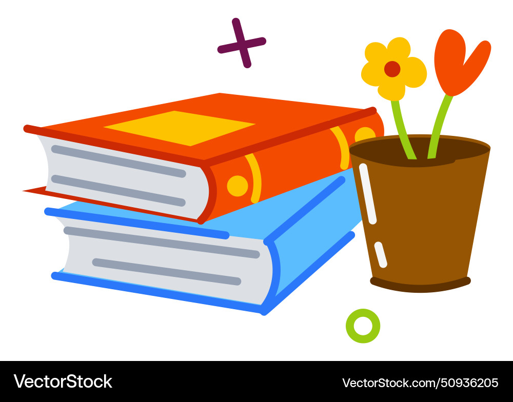 Fiction books Royalty Free Vector Image - VectorStock