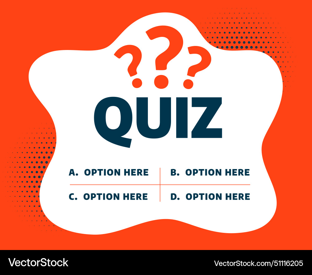 Multiple questionnaire choice template for social Vector Image