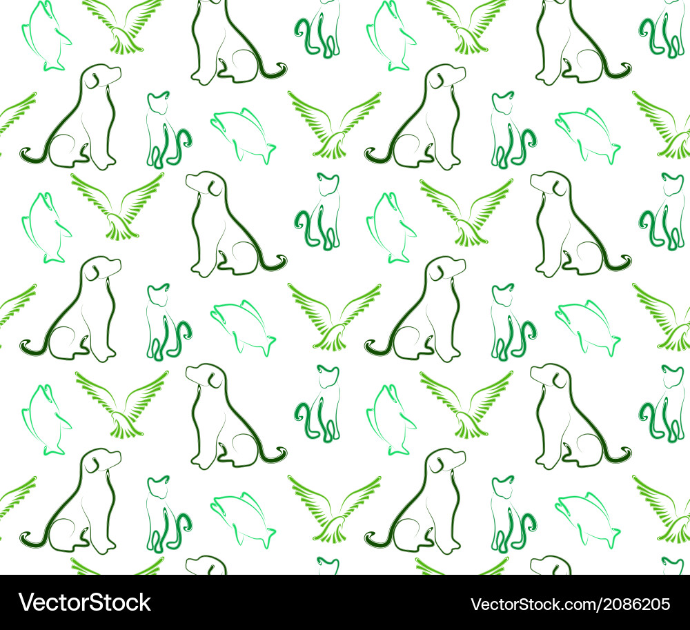 Pet pattern Royalty Free Vector Image - VectorStock