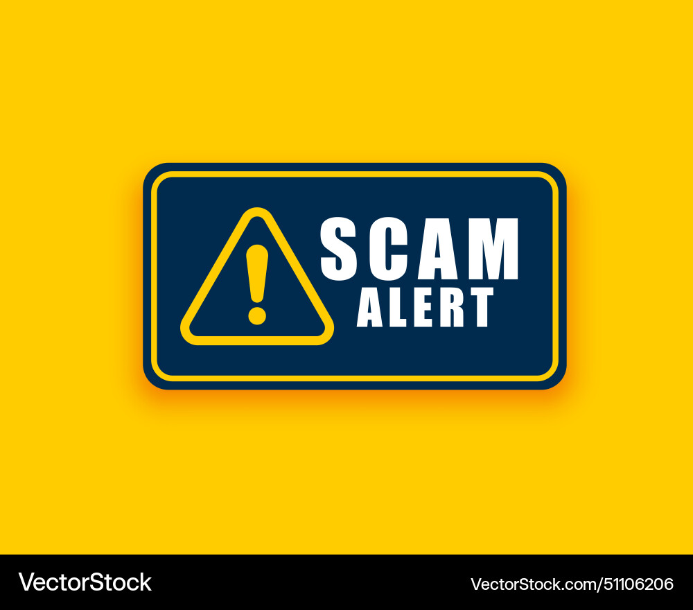 Fraud alert warning background keep your data Vector Image