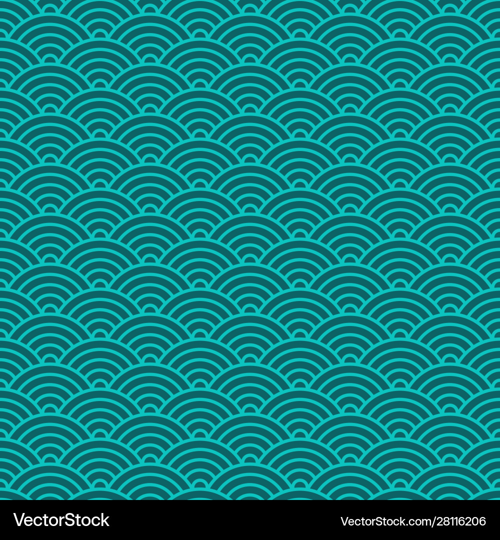 Japanese seamless wave pattern traditional Vector Image