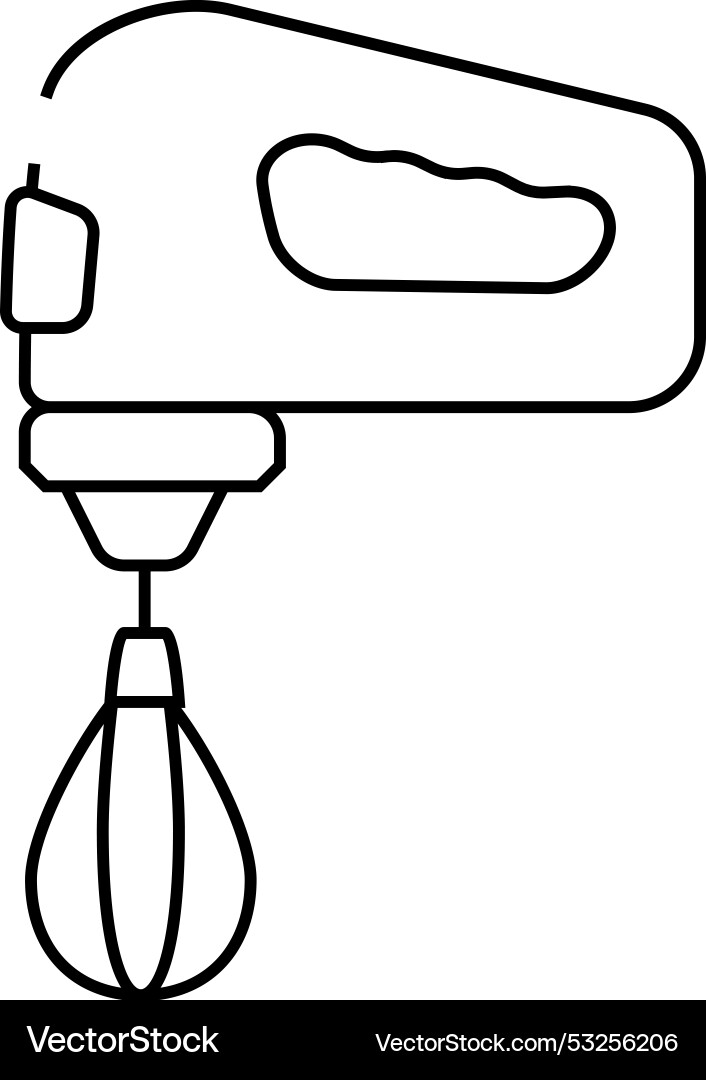 Mixer beating line icon Royalty Free Vector Image