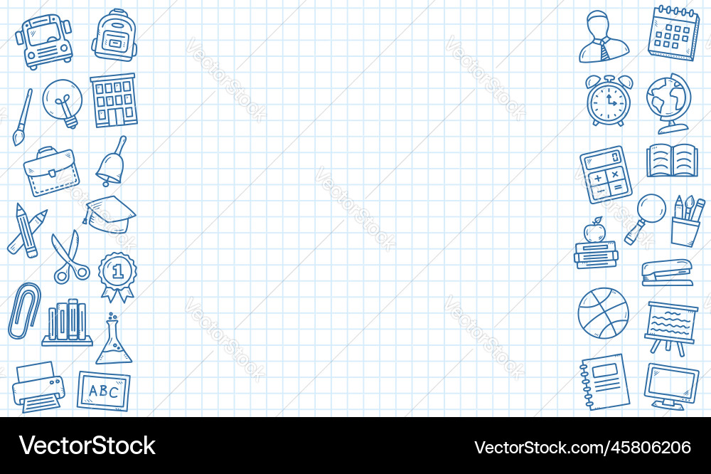 School background Royalty Free Vector Image - VectorStock