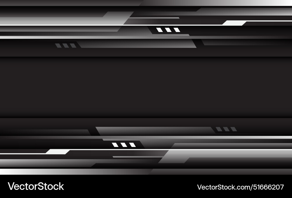 Abstract silver grey cyber futuristic geometric Vector Image