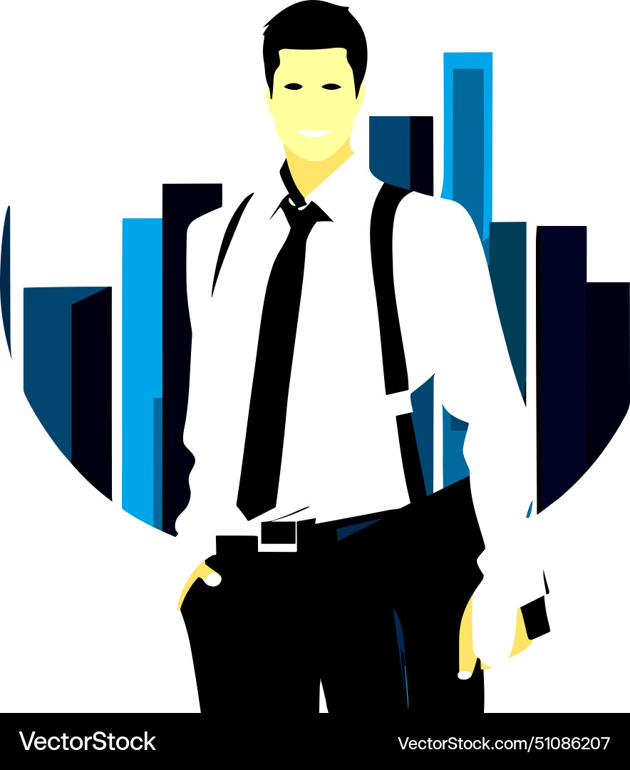 Ceo portrait sketch Royalty Free Vector Image - VectorStock