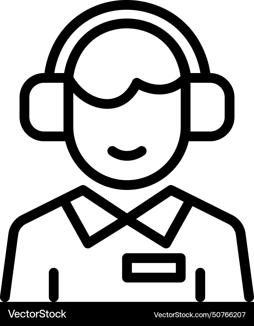 Customer service icon Royalty Free Vector Image