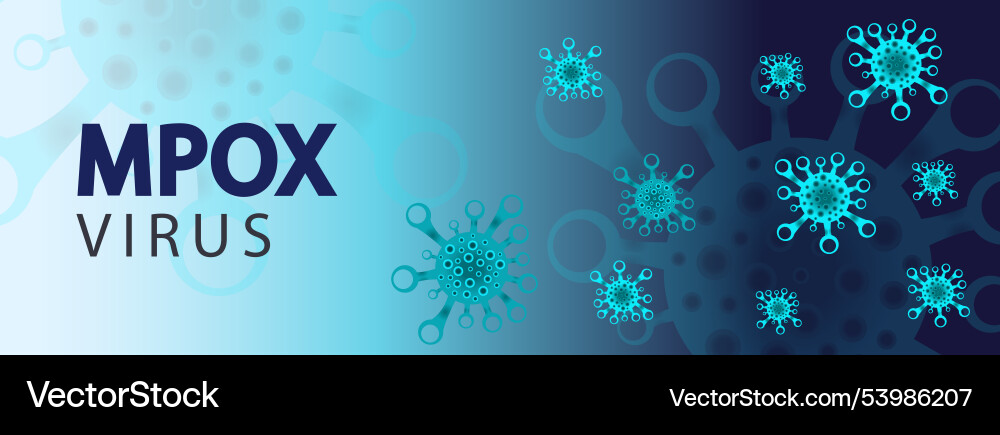 Monkeypox or mpox is a virus that infects humans Vector Image