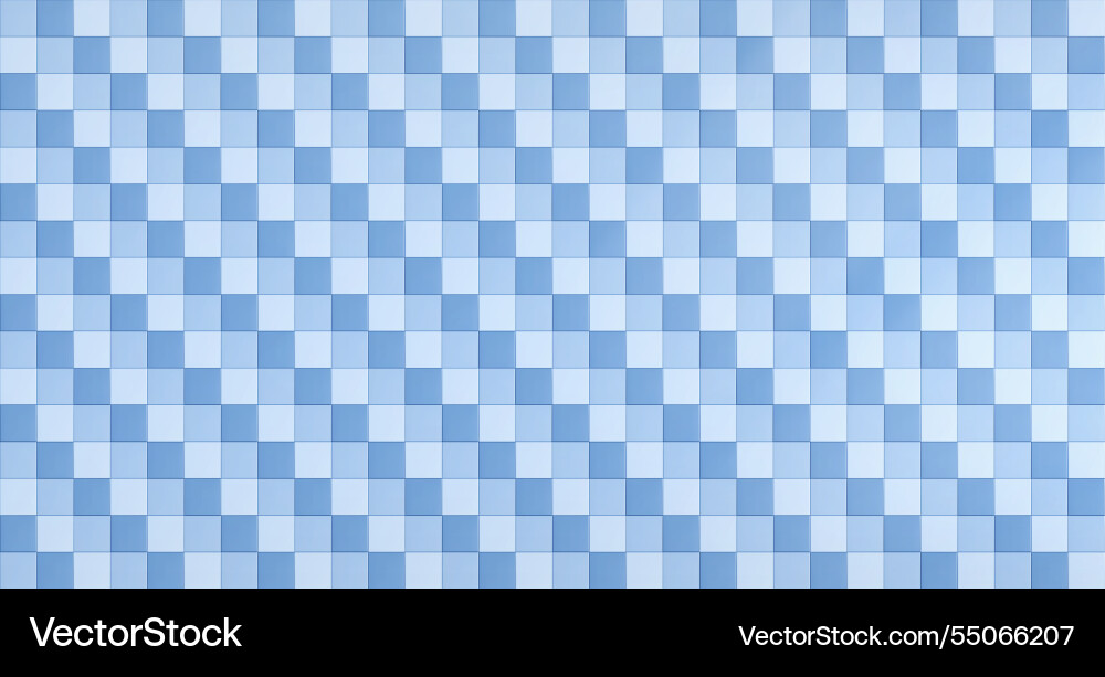 Mosaic swimming pool tile pattern in blue shades Vector Image