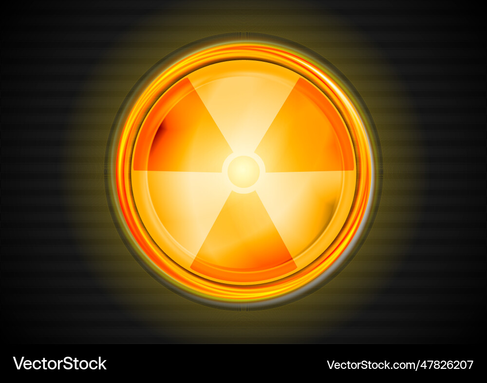 Nuclear radiation symbol Royalty Free Vector Image