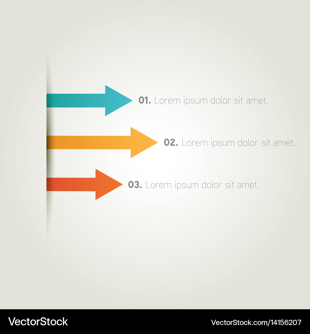 Presentation Arrows Template Royalty Free Vector Image