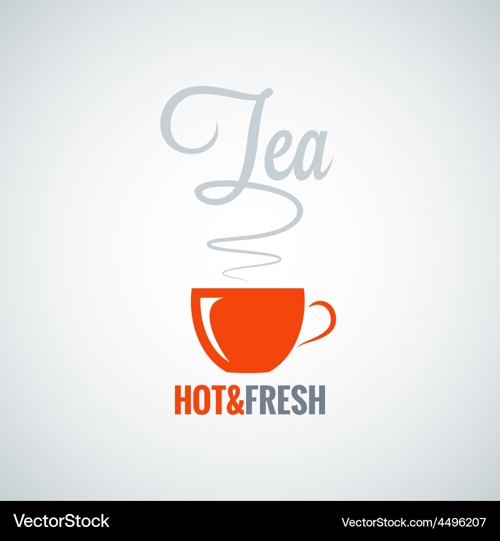 Tea cup flavor background Royalty Free Vector Image